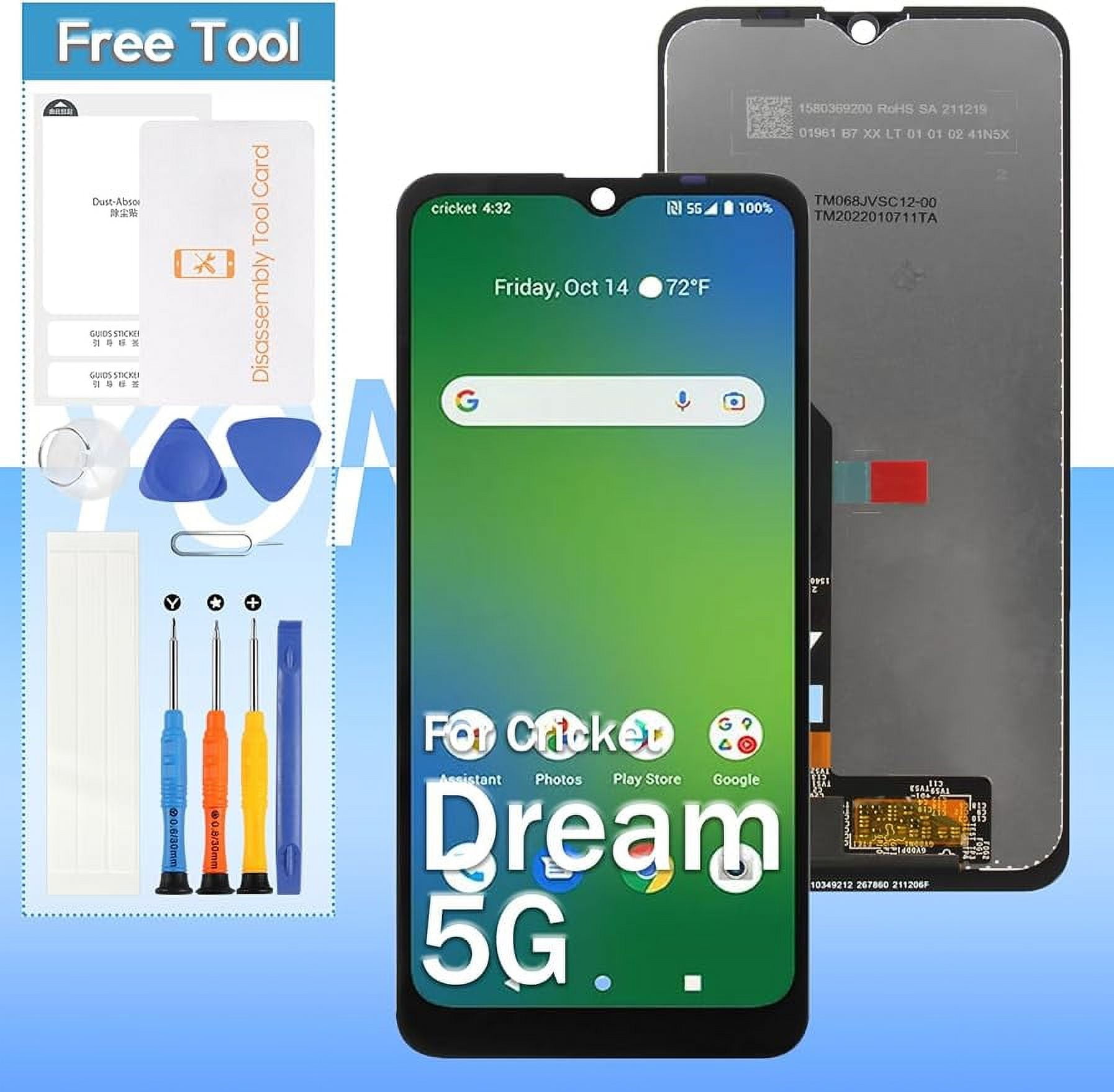Screen Replacement for Cricket Dream 5G/Cricket Innovate 5G/AT&T Fusion ...