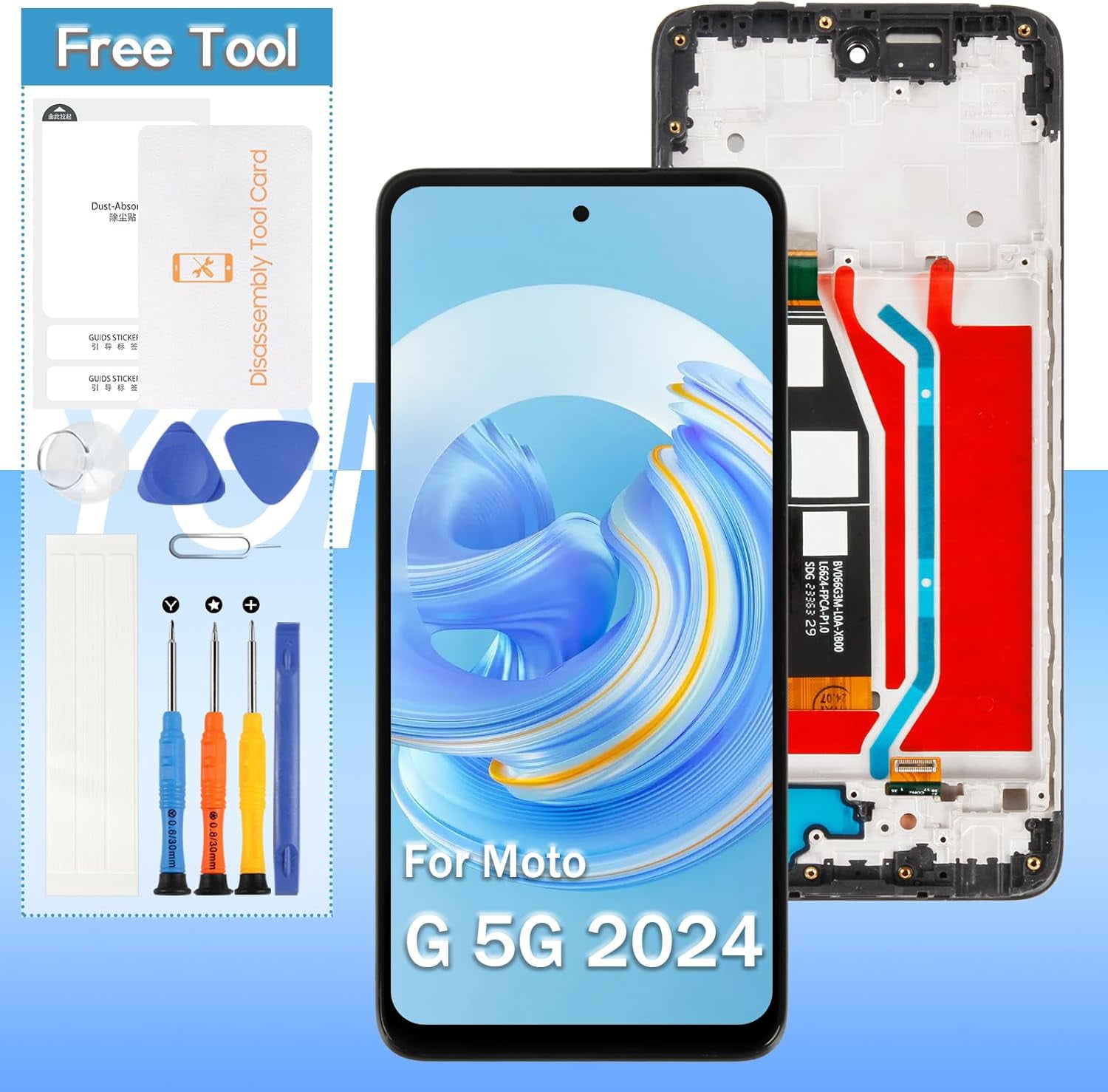 Screen Replacement for Motorola Moto G 5G 2024 XT2417 XT2417-1 XT2417D ...