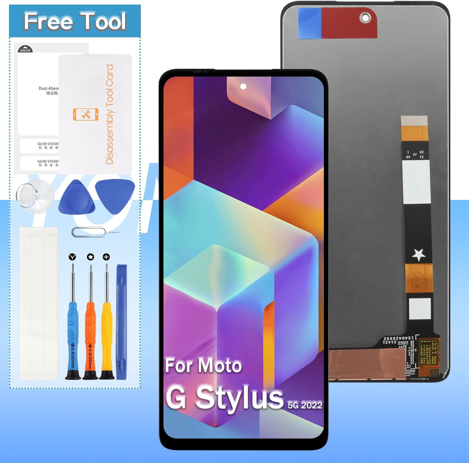 Screen Replacement for Motorola Moto G Stylus 5G 2022 XT2215-1 XT2215-4 ...