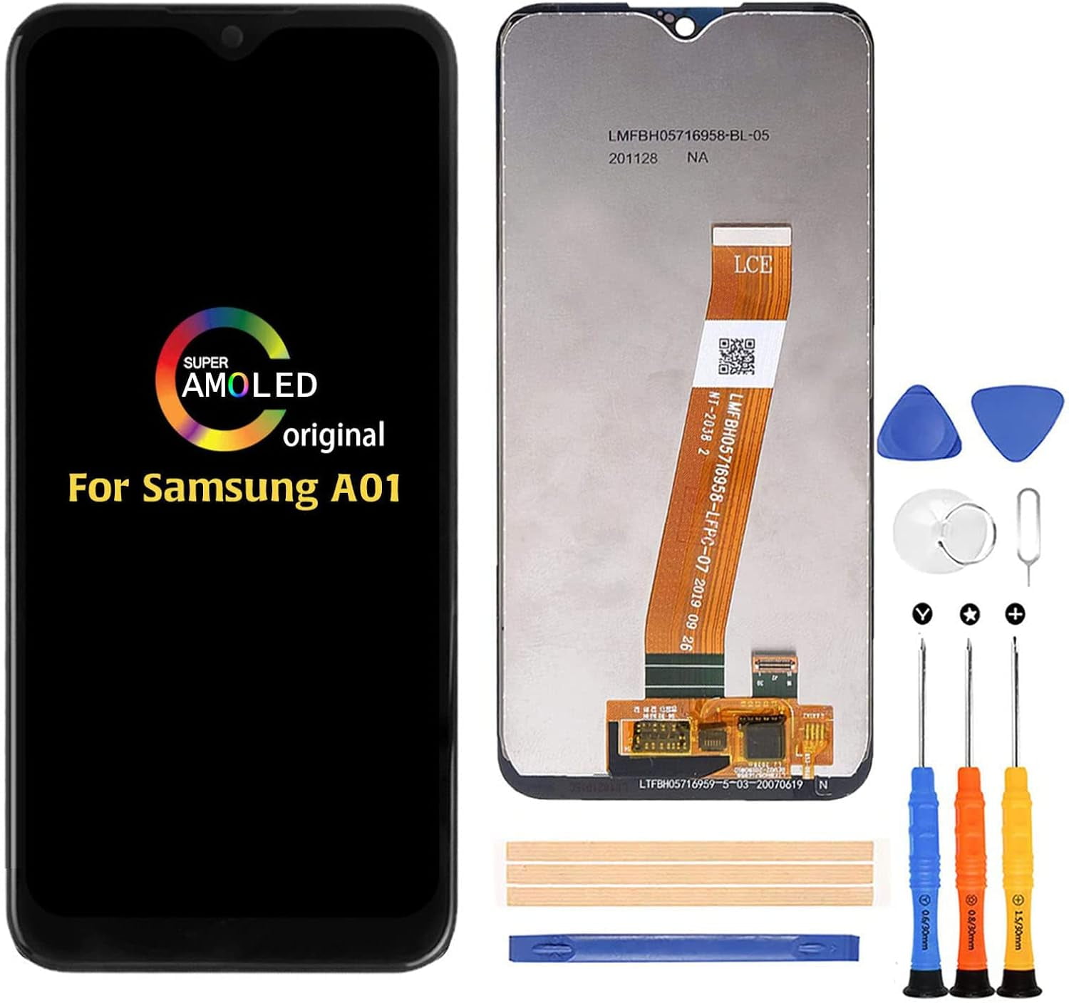 Screen Replacement for Samsung Galaxy A01 2019 A015M SM-A015M SM-A015M/DS 5.7inch Touch Screen ...