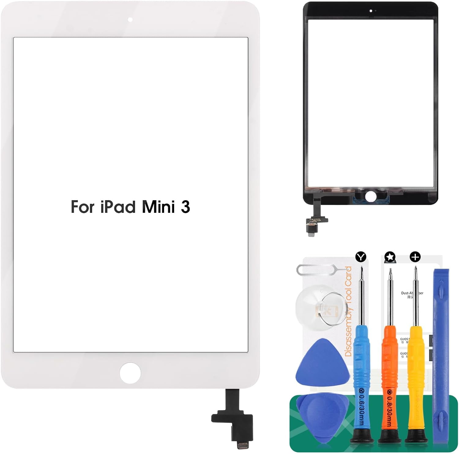 Screen Replacement for IPad Mini 3 Touch Screen Digitizer Glass A1599 ...