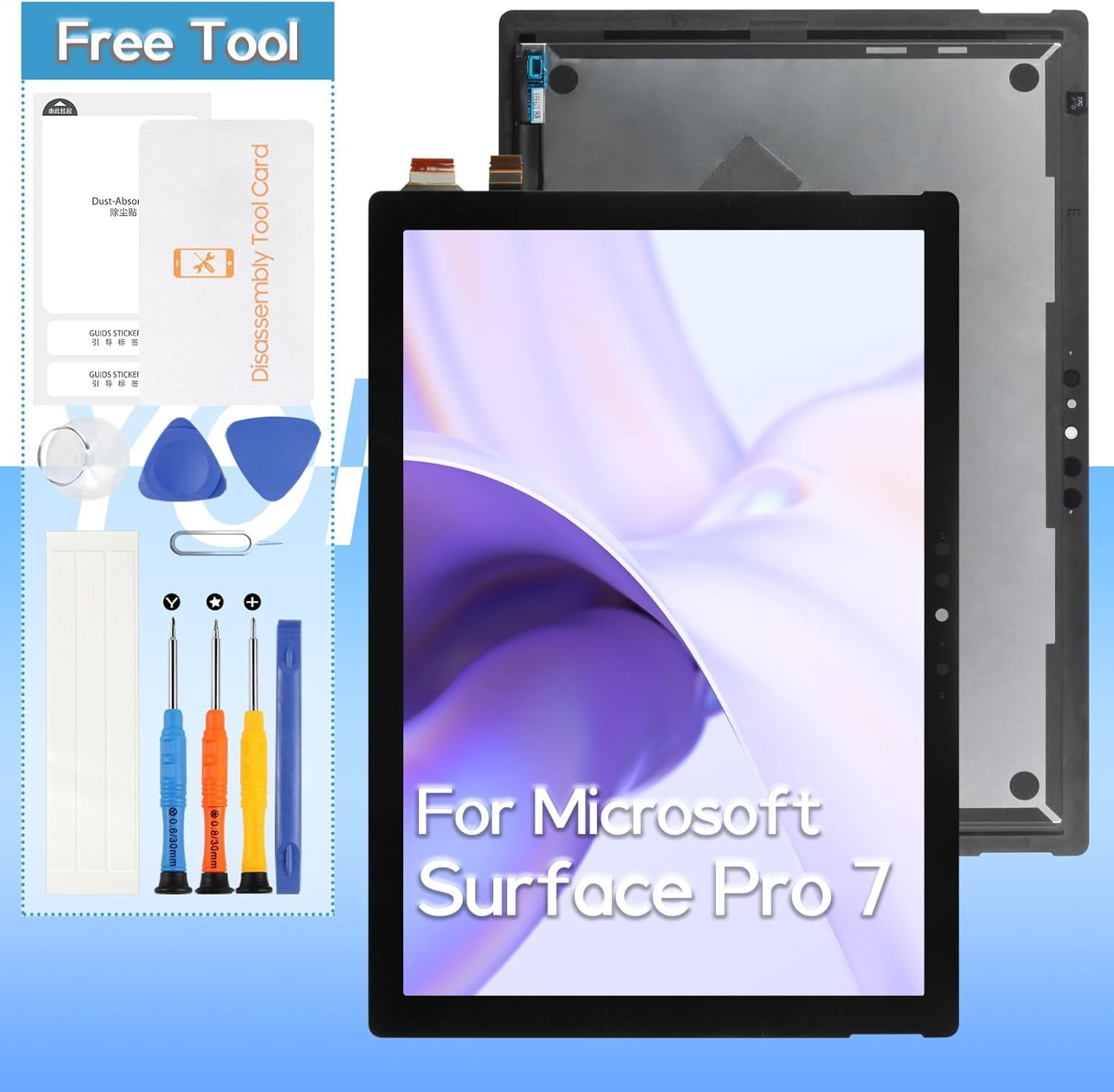 Screen Replacement for Microsoft Surface Pro 7 1866 LP123WQ2 12.3" LCD ...