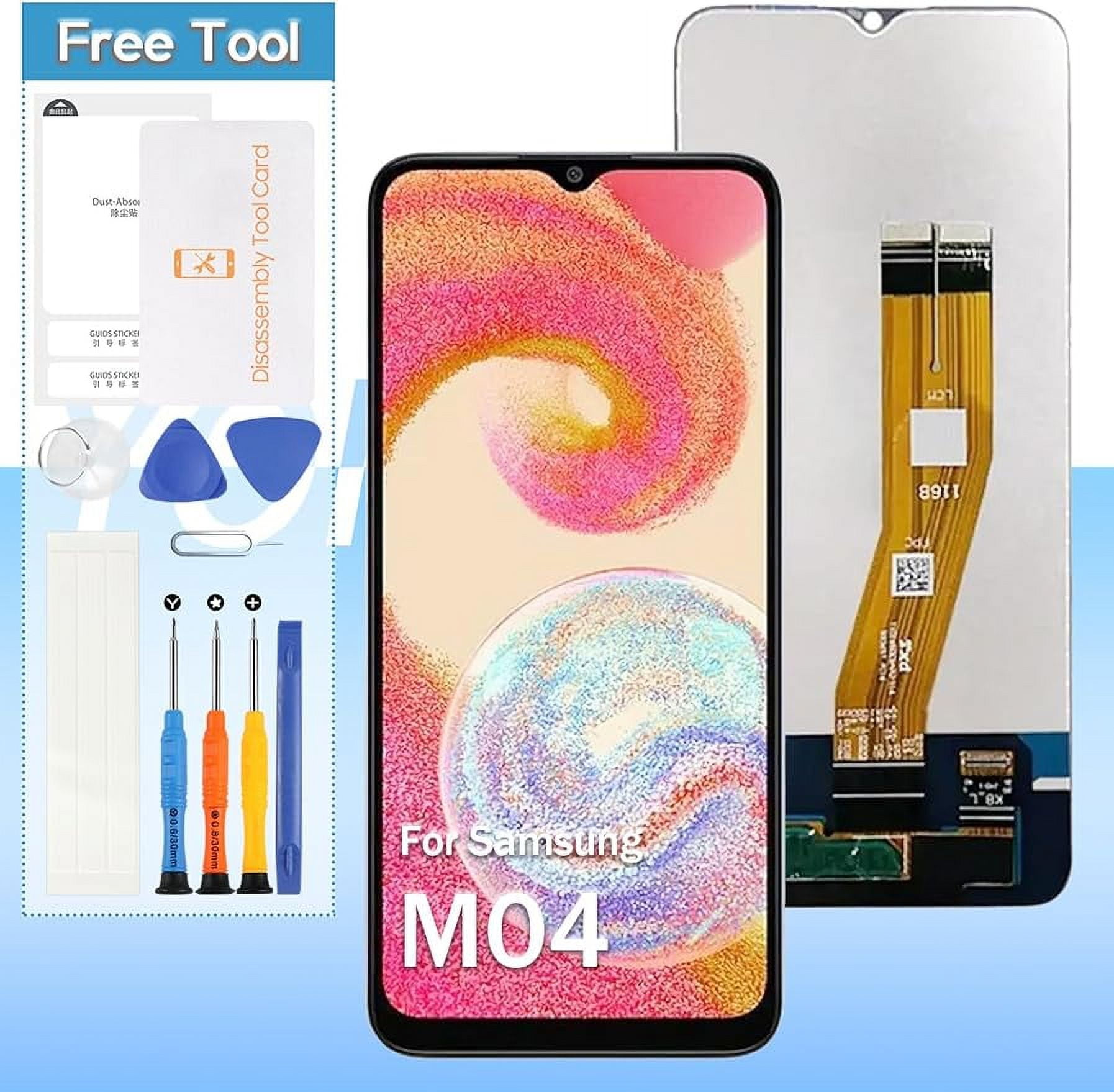 Screen Replacement for Samsung Galaxy M04 SM-M045F, SM-M045F/DS 6.5" LCD Display Touch Digitizer ...