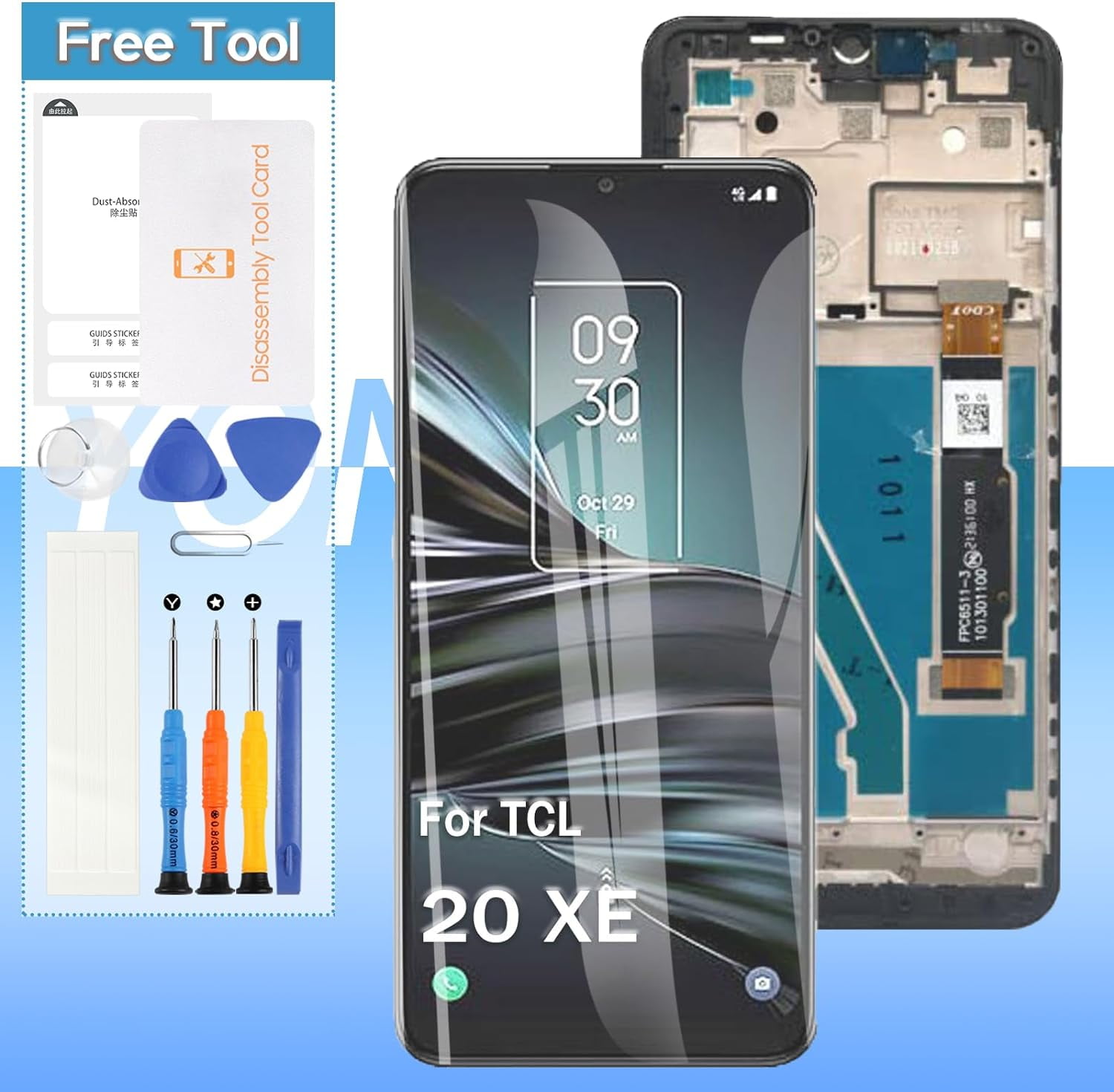 Screen Replacement for TCL 20 XE 5G 5087 5087Z LCD Display Touch Digitizer Assembly with Tools ...