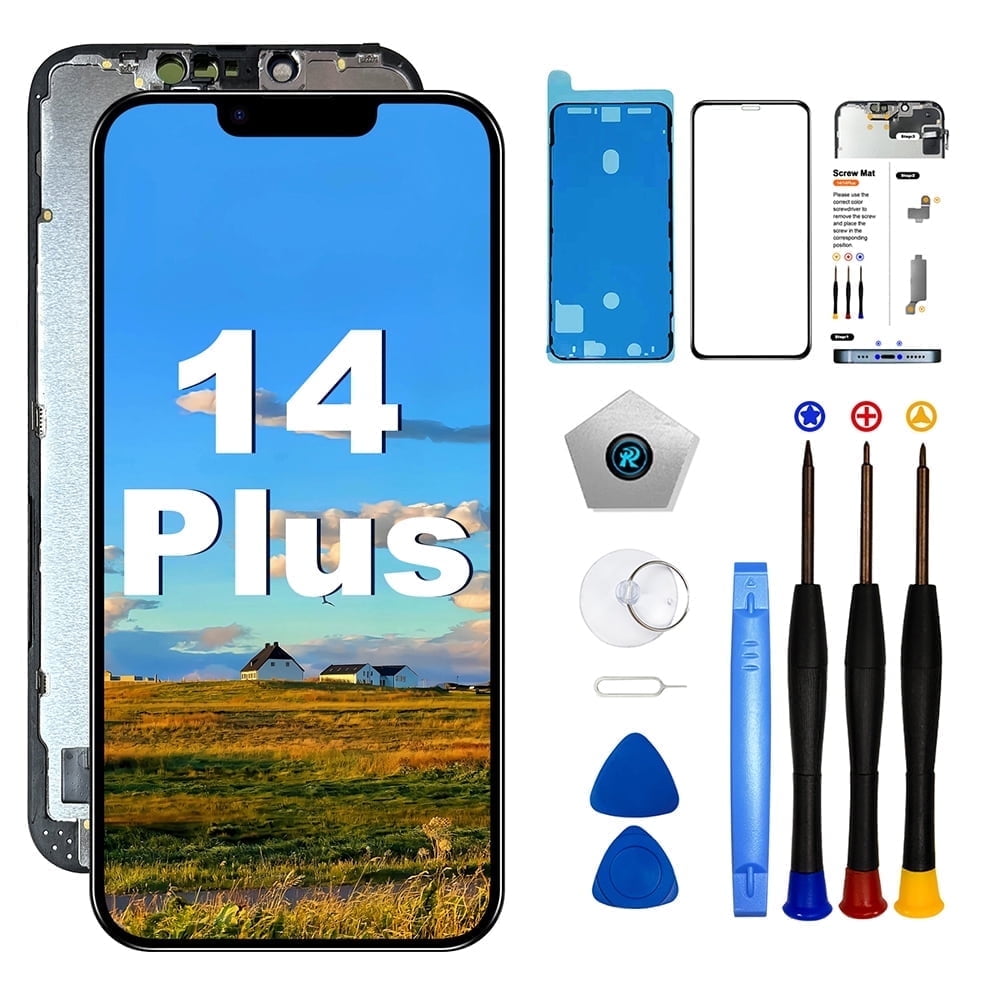 Screen Replacement for iPhone 14 Plus, 6.7 inch LCD 3D Touch Display HD ...