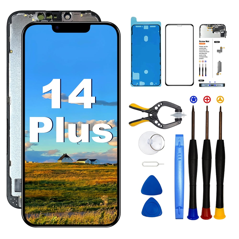 Screen Replacement for iPhone 14 Plus, 6.7 inch LCD 3D Touch Display HD ...