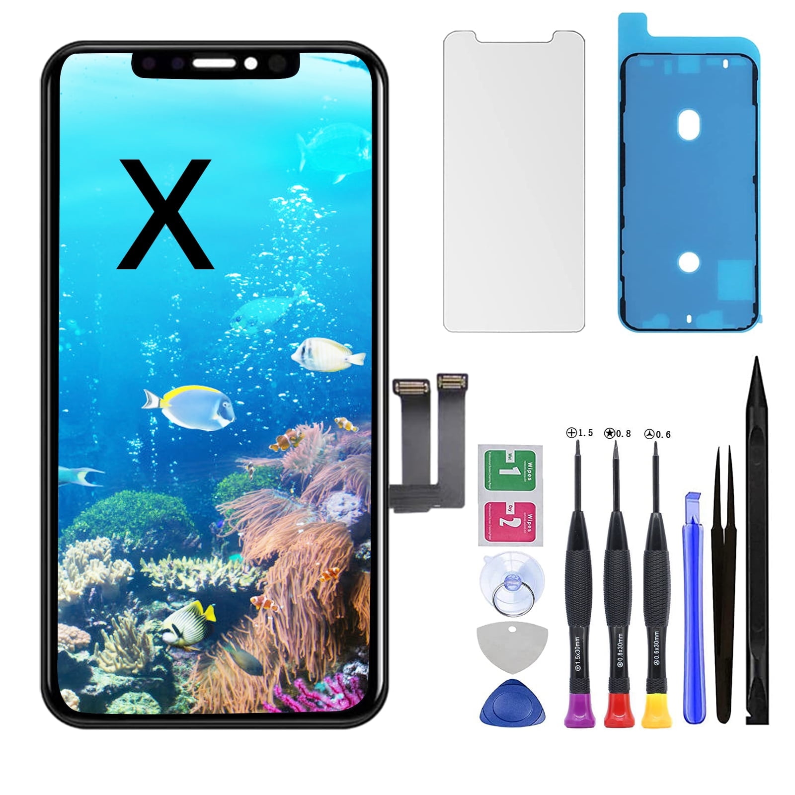 Screen Replacement for iPhone X-OLED display replacement kit & 3D touch ...