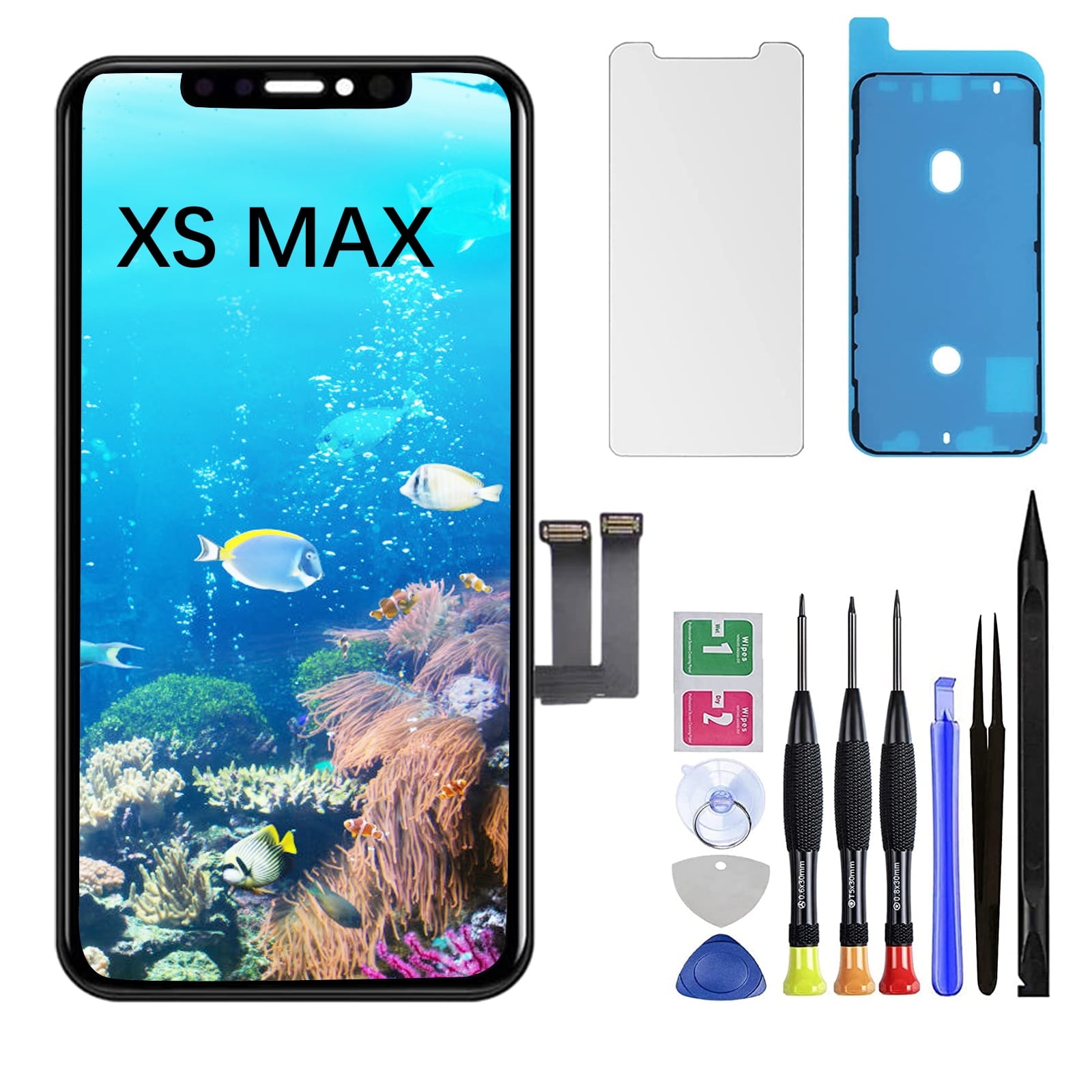 Screen Replacement for iPhone Xs Max - Lcd Replacement Kit & 3D Touch ...