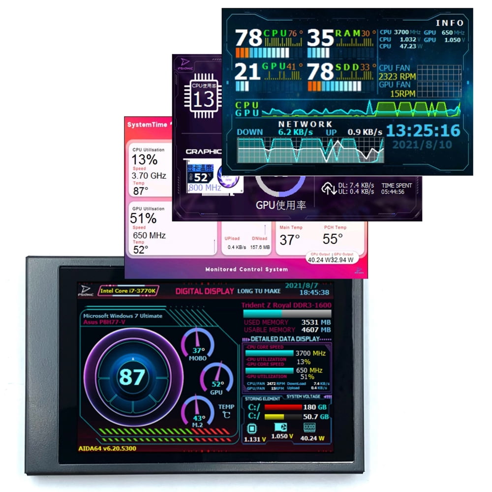 ,Screen Screen Screen Rotation Dual Usb Pi Computers Screen Screen Dual ...