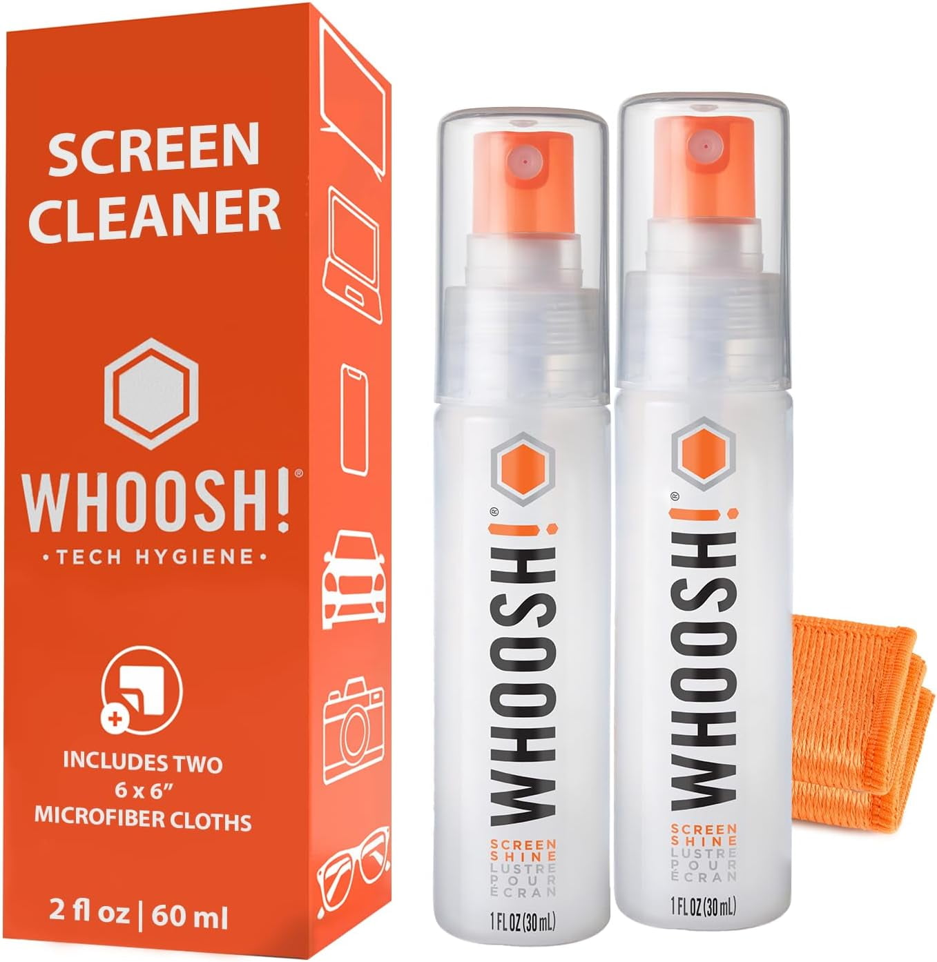 Screen Shine Go 2-Pack – Two 1 fl oz Refillable Touchscreen Cleaners ...