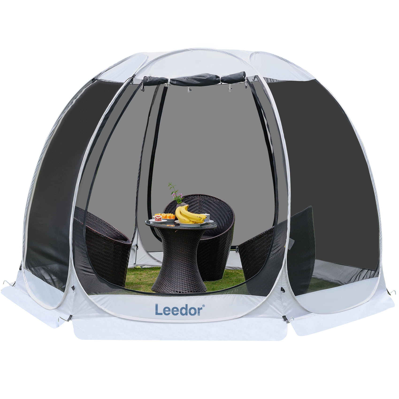 10x10Ft Pop-Up Canopy Screen House Tent - Lightweight Outdoor Screen ...