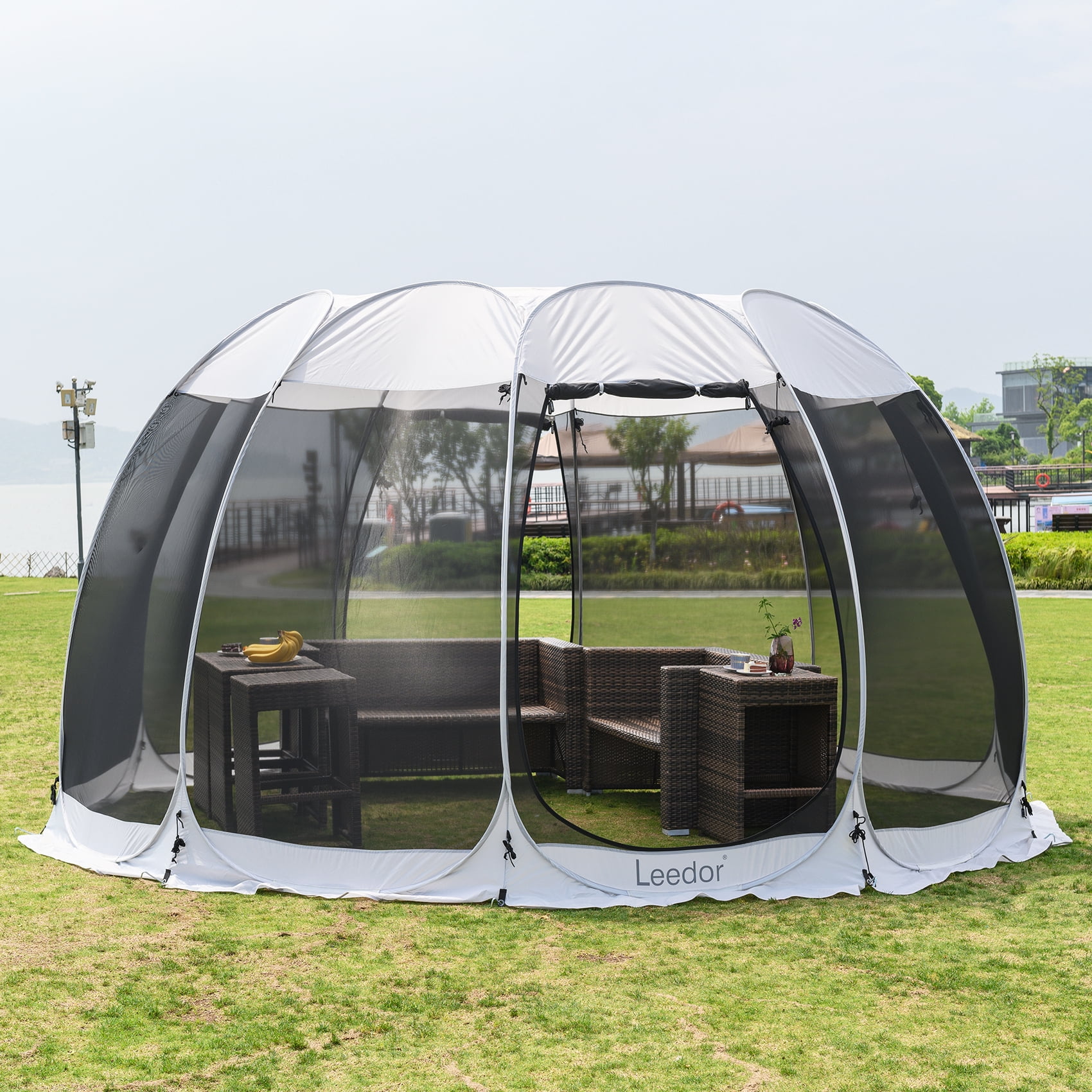 15x15Ft Pop-Up Canopy Screen House Tent - Lightweight Outdoor Screen ...