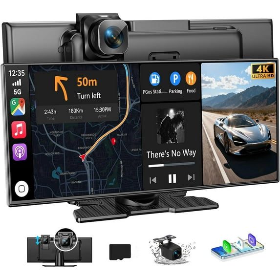 Screen for 11.5" Largest Screen for & Stereo with 4K Dash Cam 1080P ...