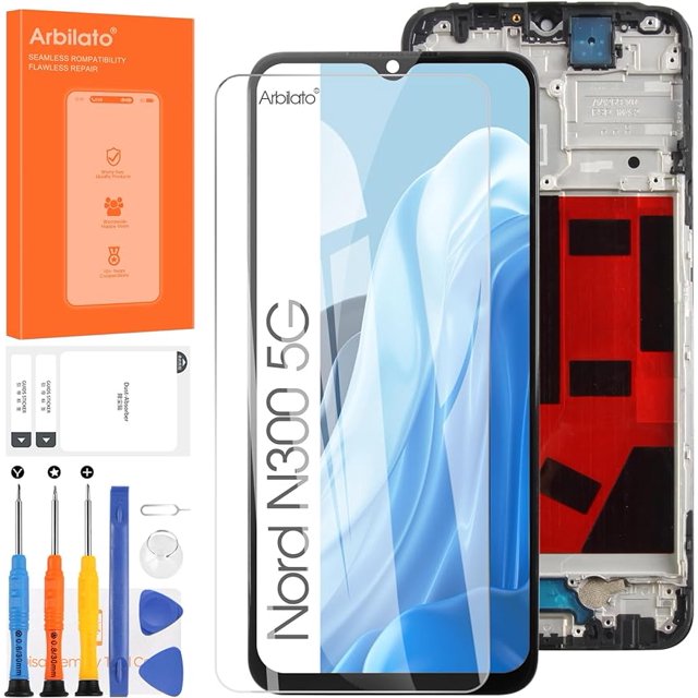 Screen for Oneplus Nord N300 5G Screen Replacement for 1+ Nord N300 5G LCD Screen CPH2389 Touch ...