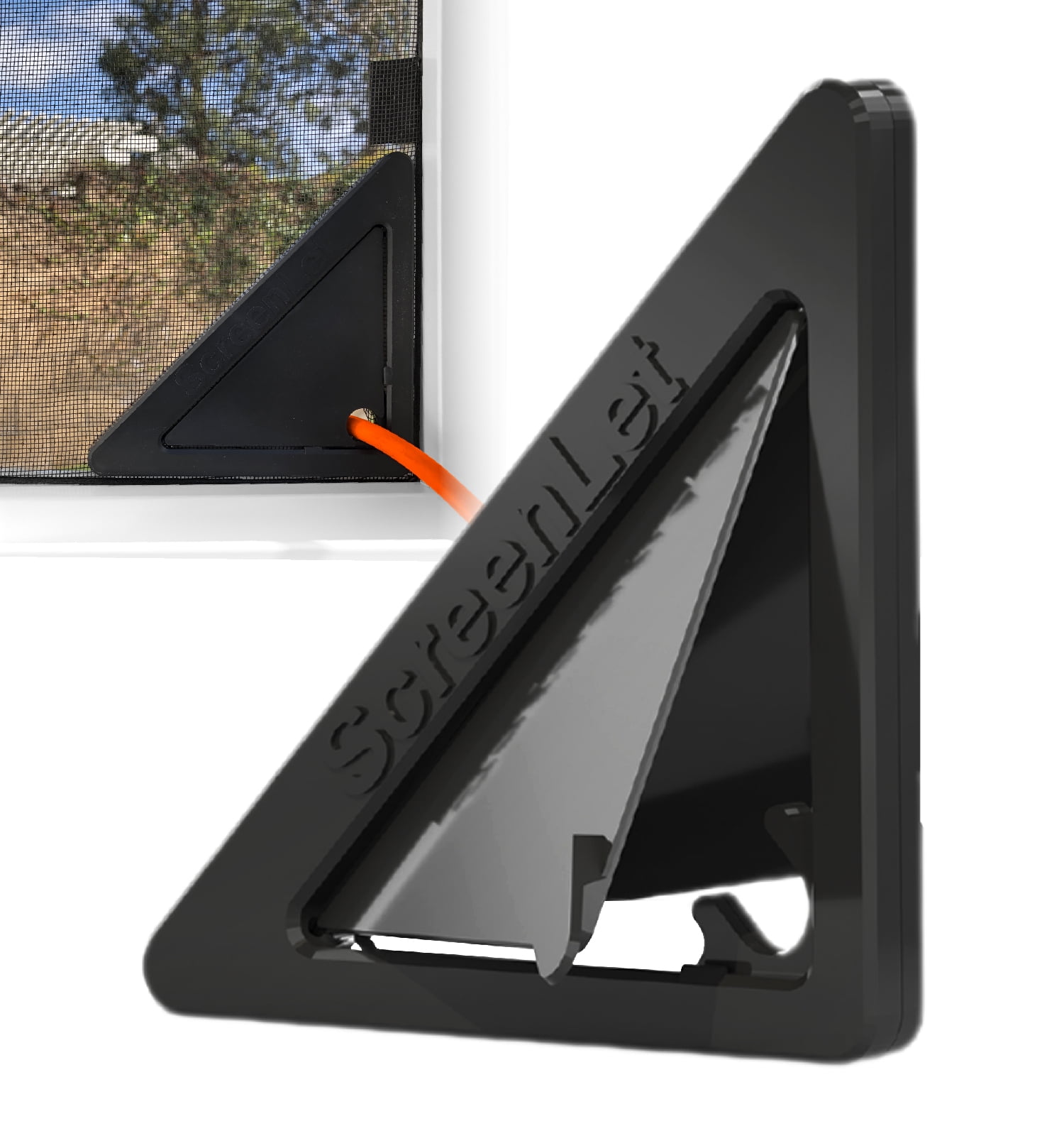 ScreenLet Window Screen Pass Through Attachment - Black - Walmart.com