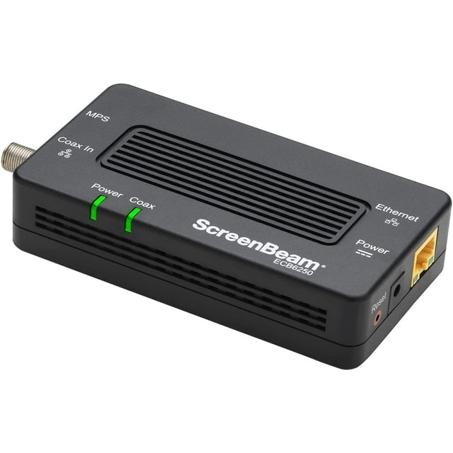 Screenbeam MoCA 2.5 Network Adapter for Higher Speed Internet, Ethernet ...