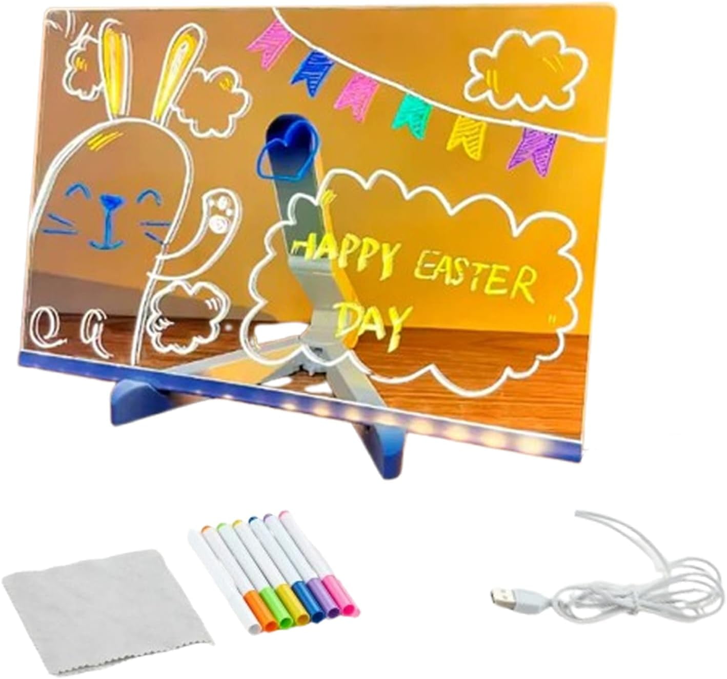 Screenglow 2025, LED Note Board with Colors , Light up Acrylic Message ...