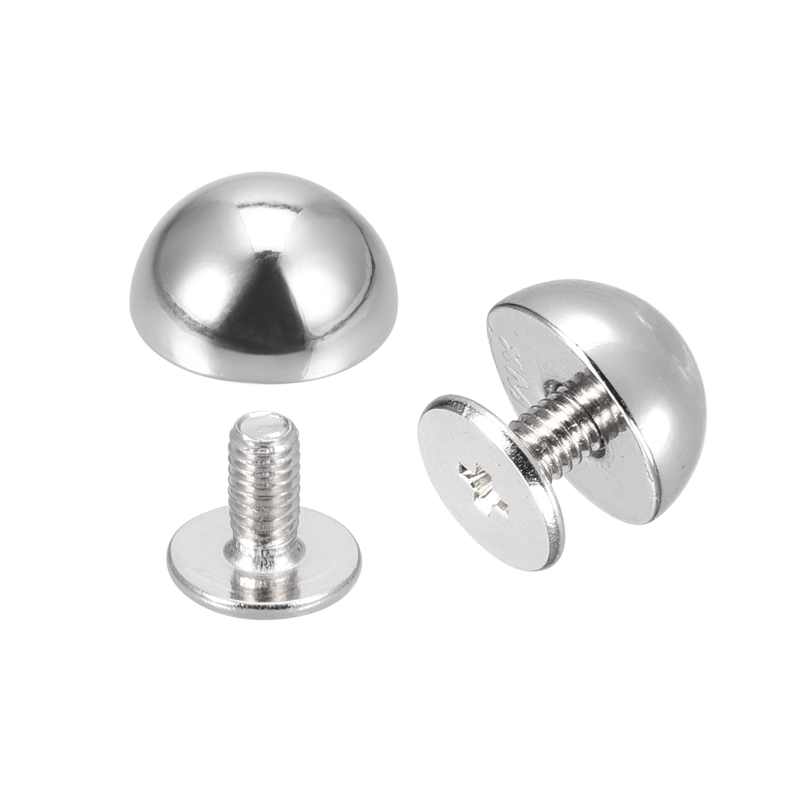 Screw Back Rivets, 6 Sets 10x5mm Round Studs Rivet Leather Studs Spike ...