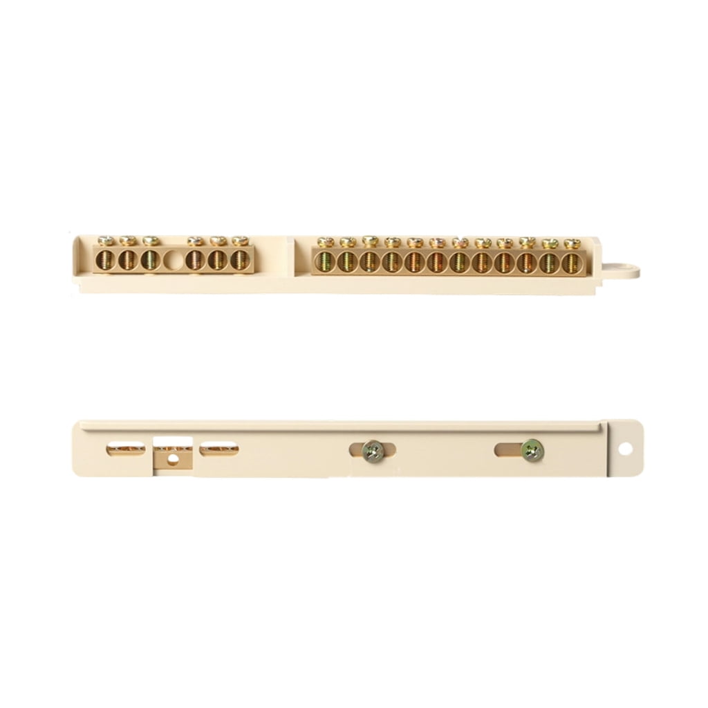Screw Brass Connection Row Resistant Terminals Block Enduring - Walmart.com