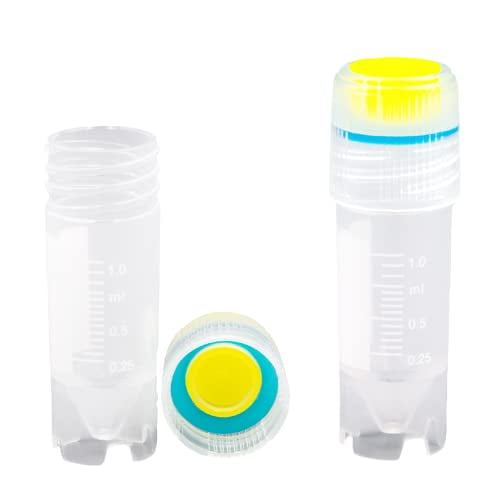 Screw Cap 1mL Cryovials with External Thread Cap - Self Standing ...