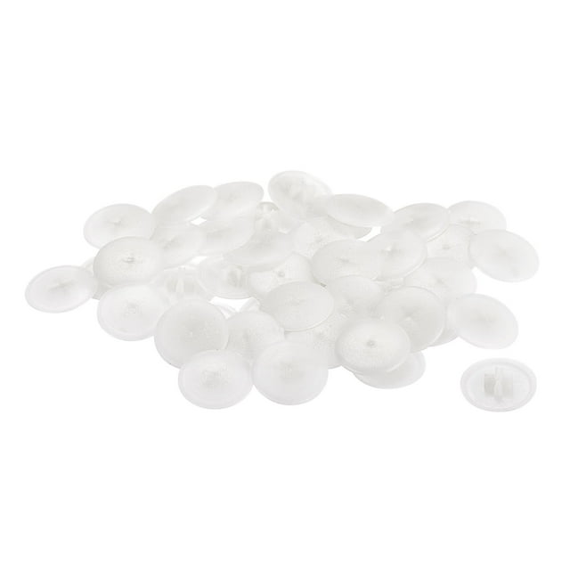 Screw Cap Covers, 40 Pack 17x4mm Plastic Screw Decoration Cover, White ...