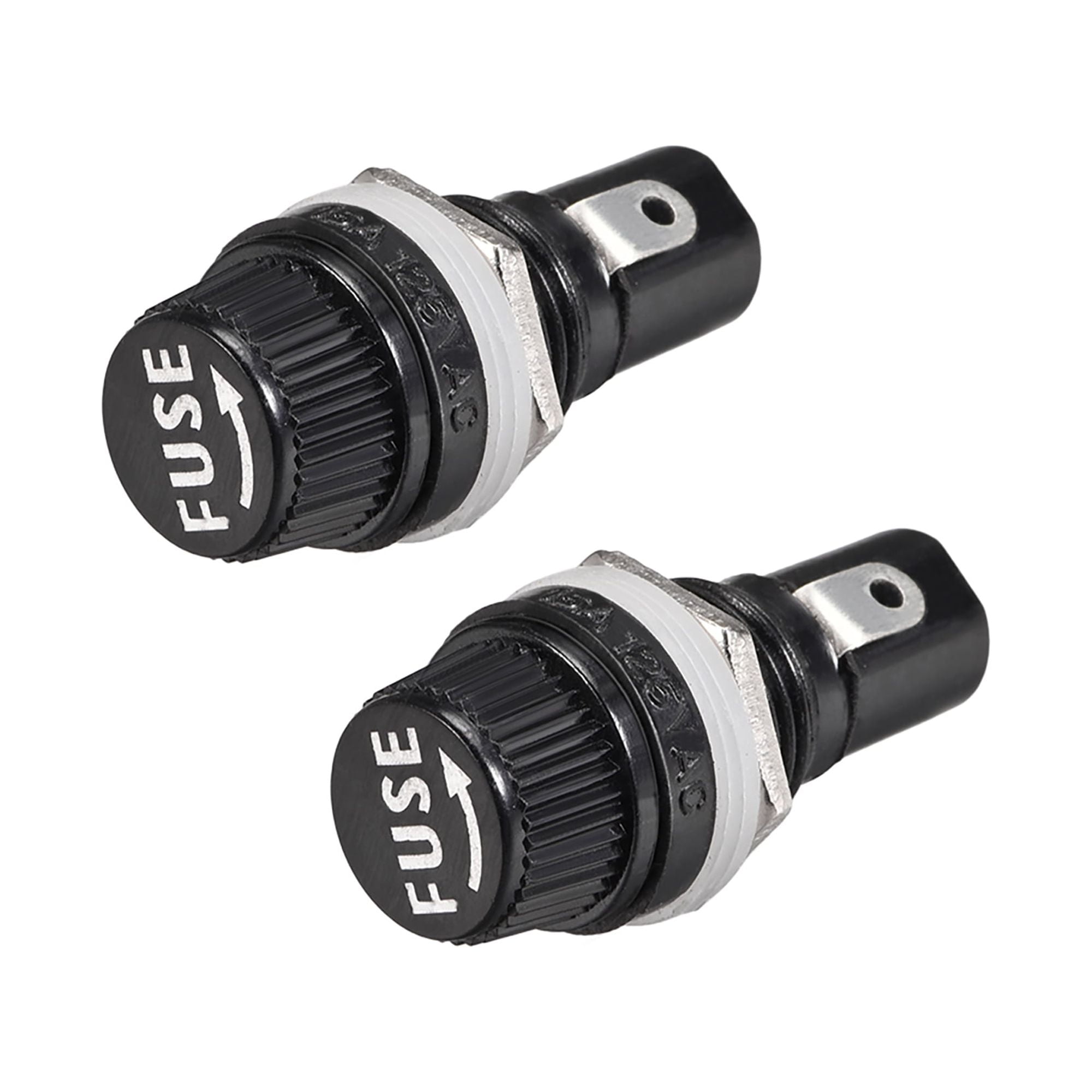 Screw Cap Panel Mounted 5mm x 20mm Fuse Holder AC 125V/15A 250V/10A ...