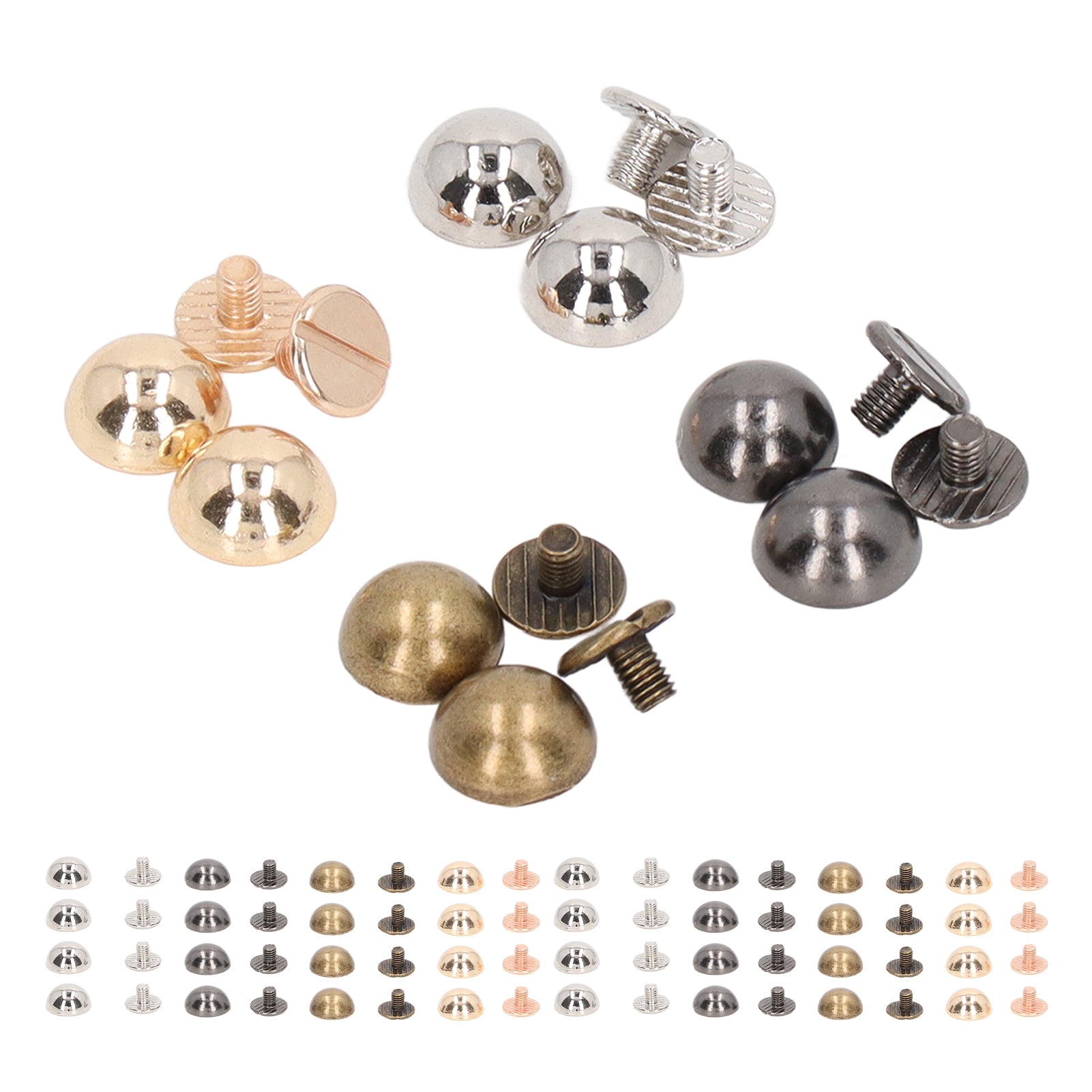 Screw Dome Stud Rivets Round Rivets Mushroom Shaped Rivets Decorative ...