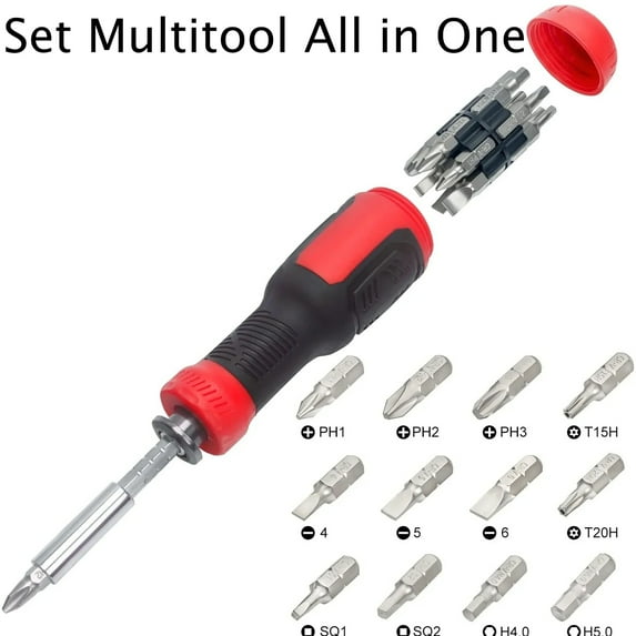 Screw Driver,Multi Screwdriver 13-in-1 Screw Driver Adjustable ...