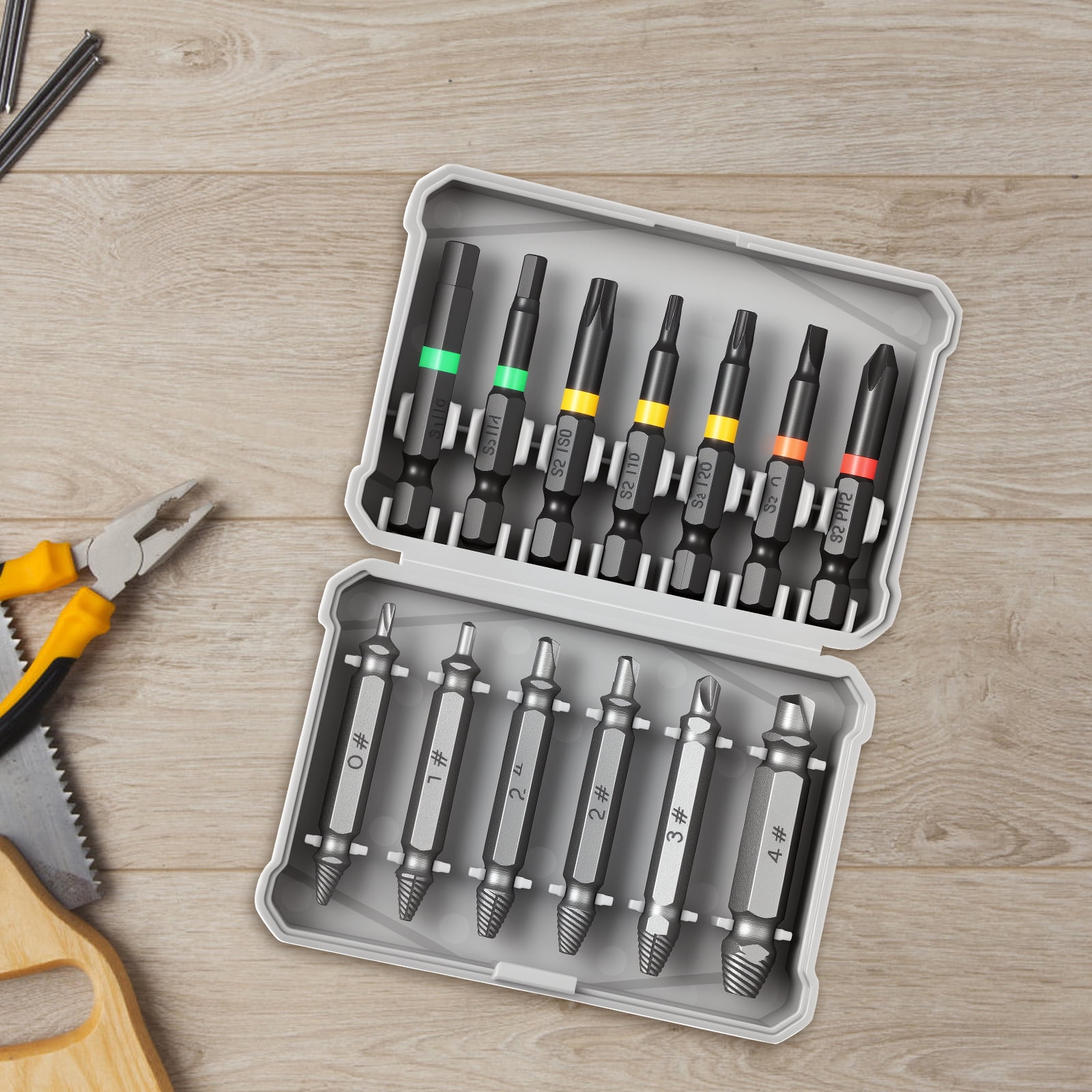 Screw Extractor and Drill Bit Set Efficient Damaged Screw Extractors ...