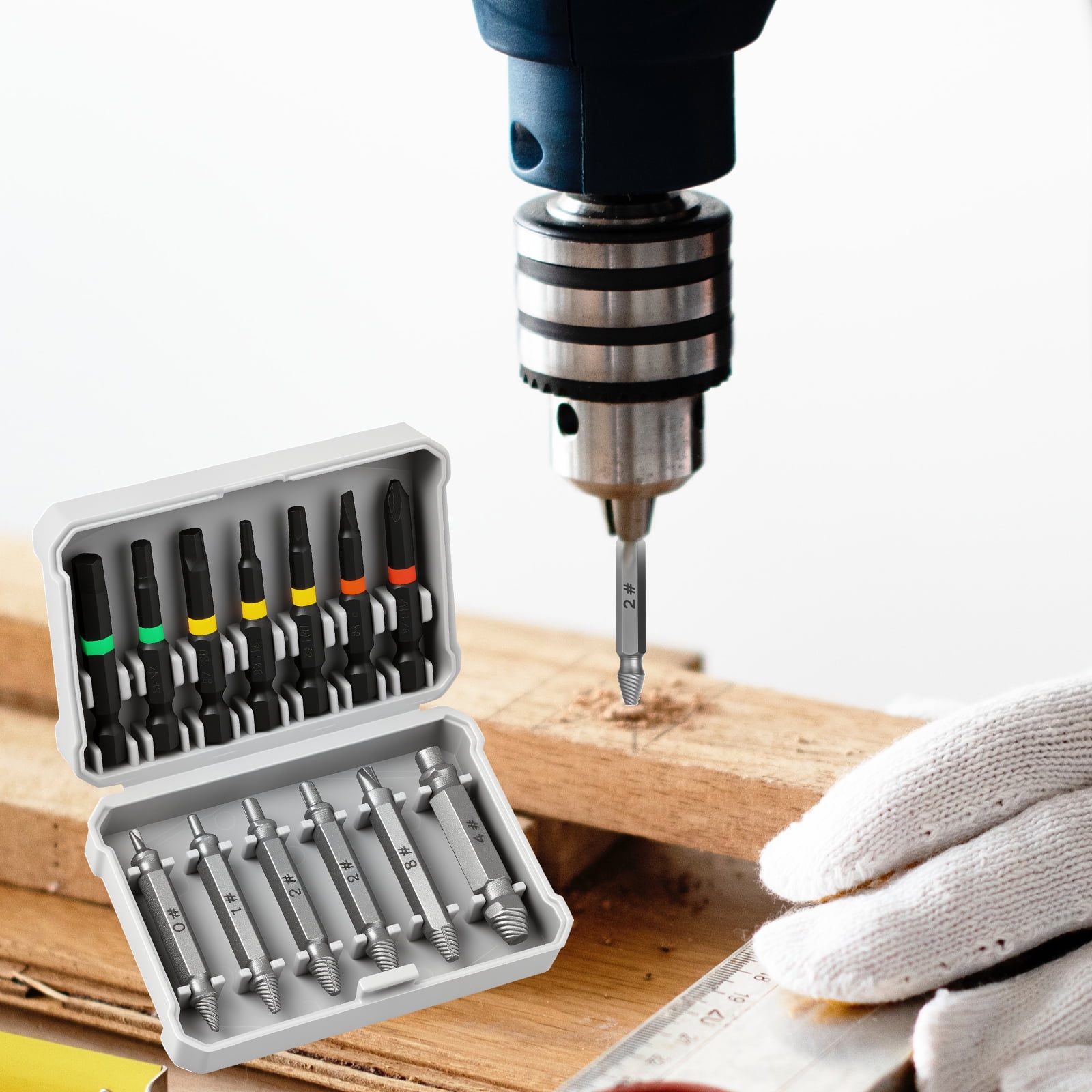 Screw Extractor and Drill Bit Set Efficient Damaged Screw Extractors ...