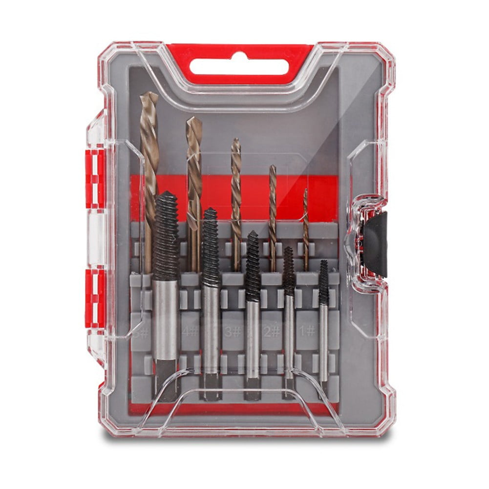 Screw Extractors Drill Bit Set Spiral Flute Remover for Broken Damaged ...