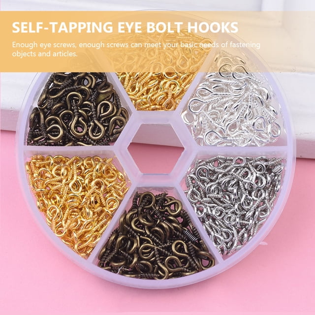 HAKIDZEL Eye Pin Hook For Diy Supplies Small and Compact 600Set ...