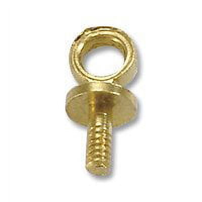 Screw Eye with Cup 3x6mm Gold Color (10-Pcs) - Walmart Business Supplies