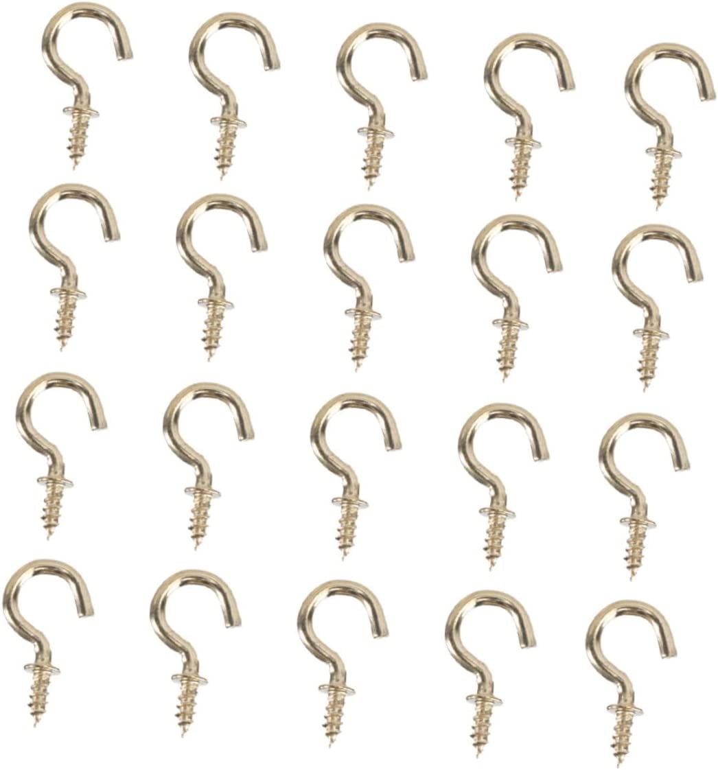 Screw Hook Metal Utensil Holder Ceiling Hooks Heavy Duty Metal Clothes ...