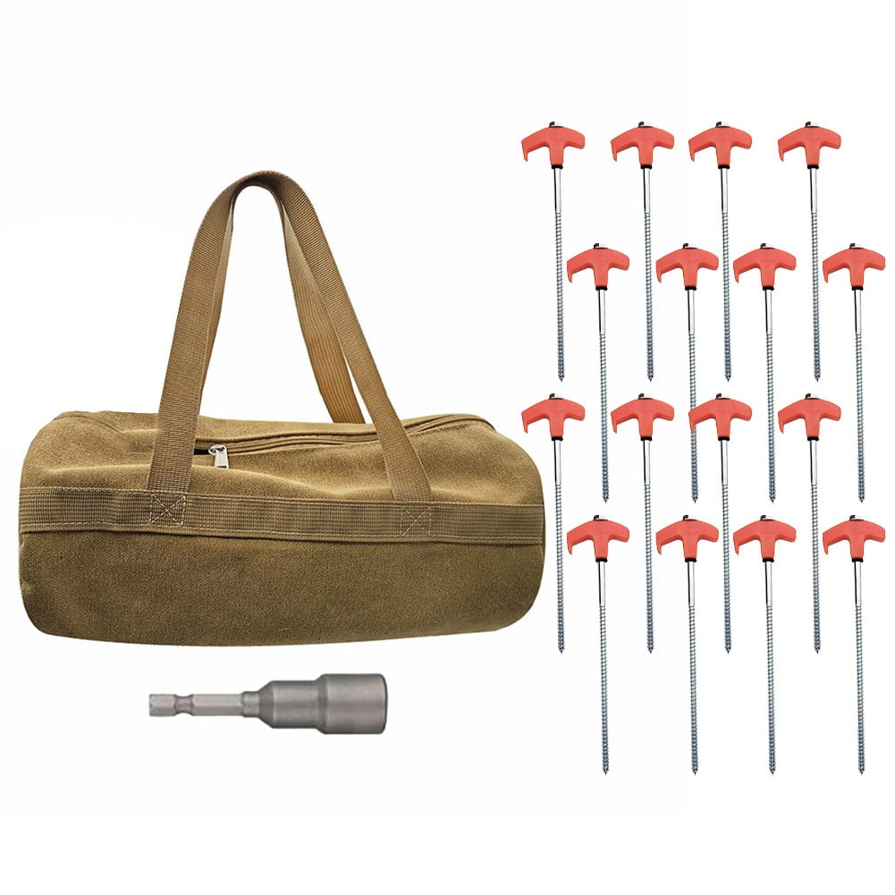 Screw In Design Ground Anchors for Fast and Secure Tent Setup Anywhere ...