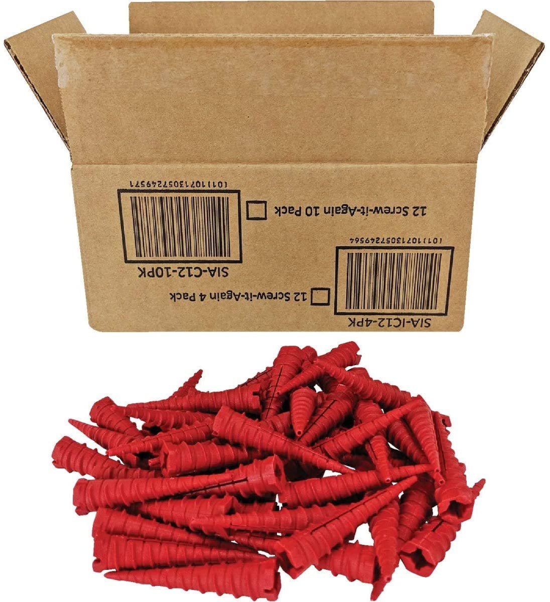Screw it Again Screw-It-Again #2 to #16 Thread x 2 In. Red Plastic Wood ...