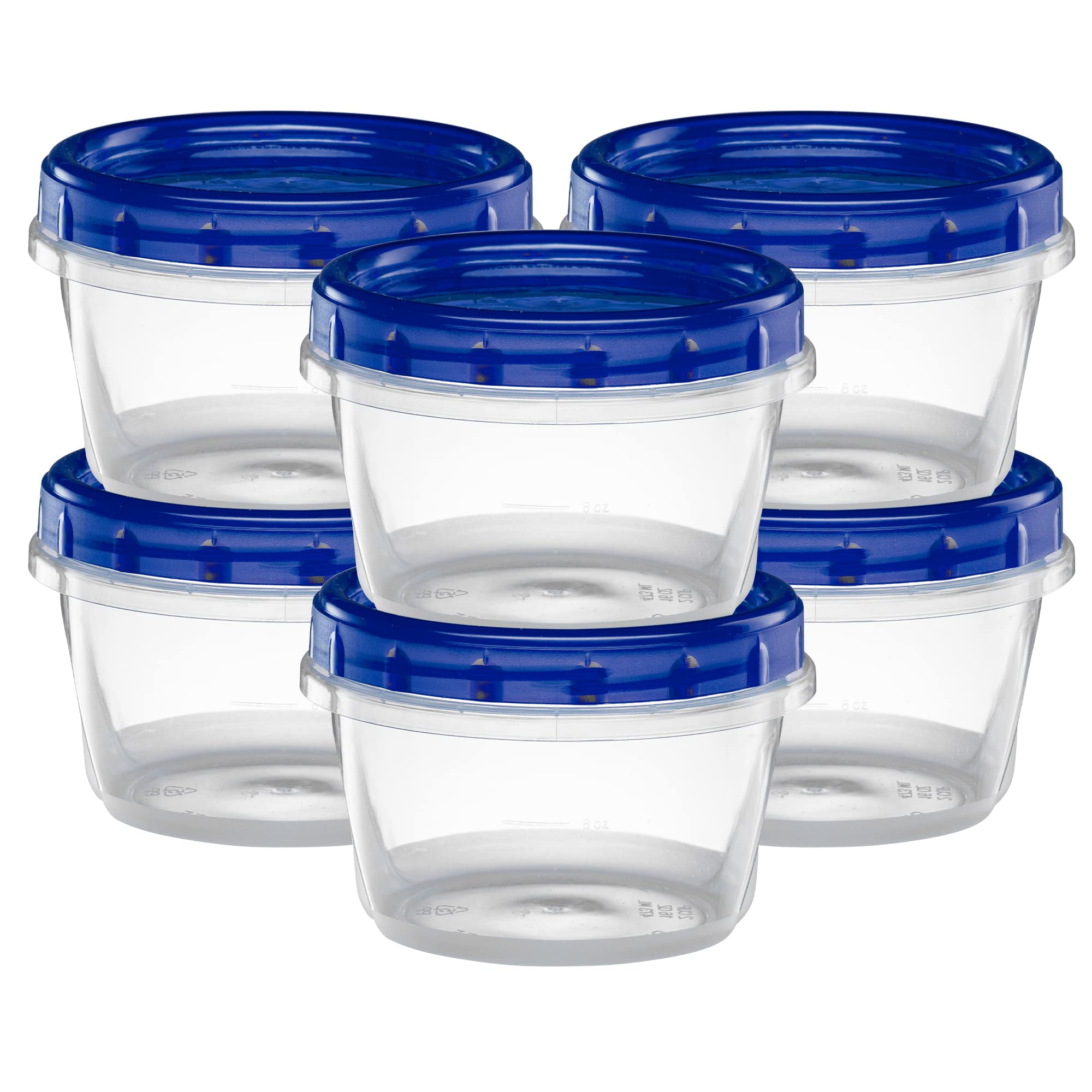 Screw Lid Storage Containers 10 Pack, BPA Free Airtight Deli Containers ...