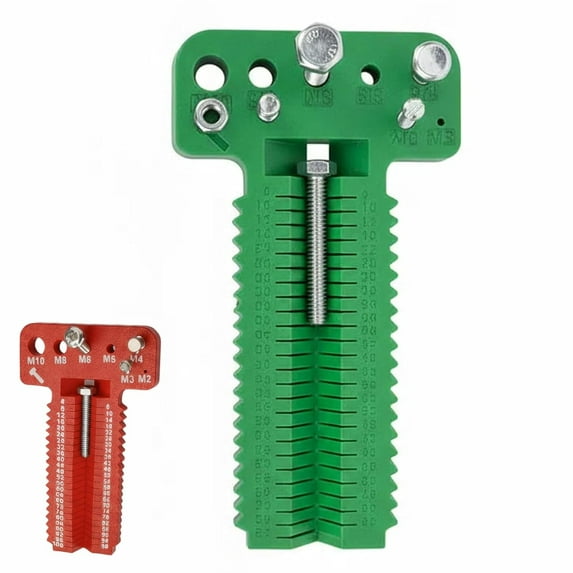 Screw Measuring Tool M2–m10, Metric Thread Checker Gauge with 4–100mm ...