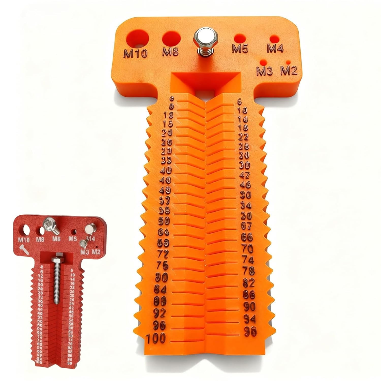 Screw Measuring Tool M2–m10, Metric Thread Checker Gauge with 4–100mm ...