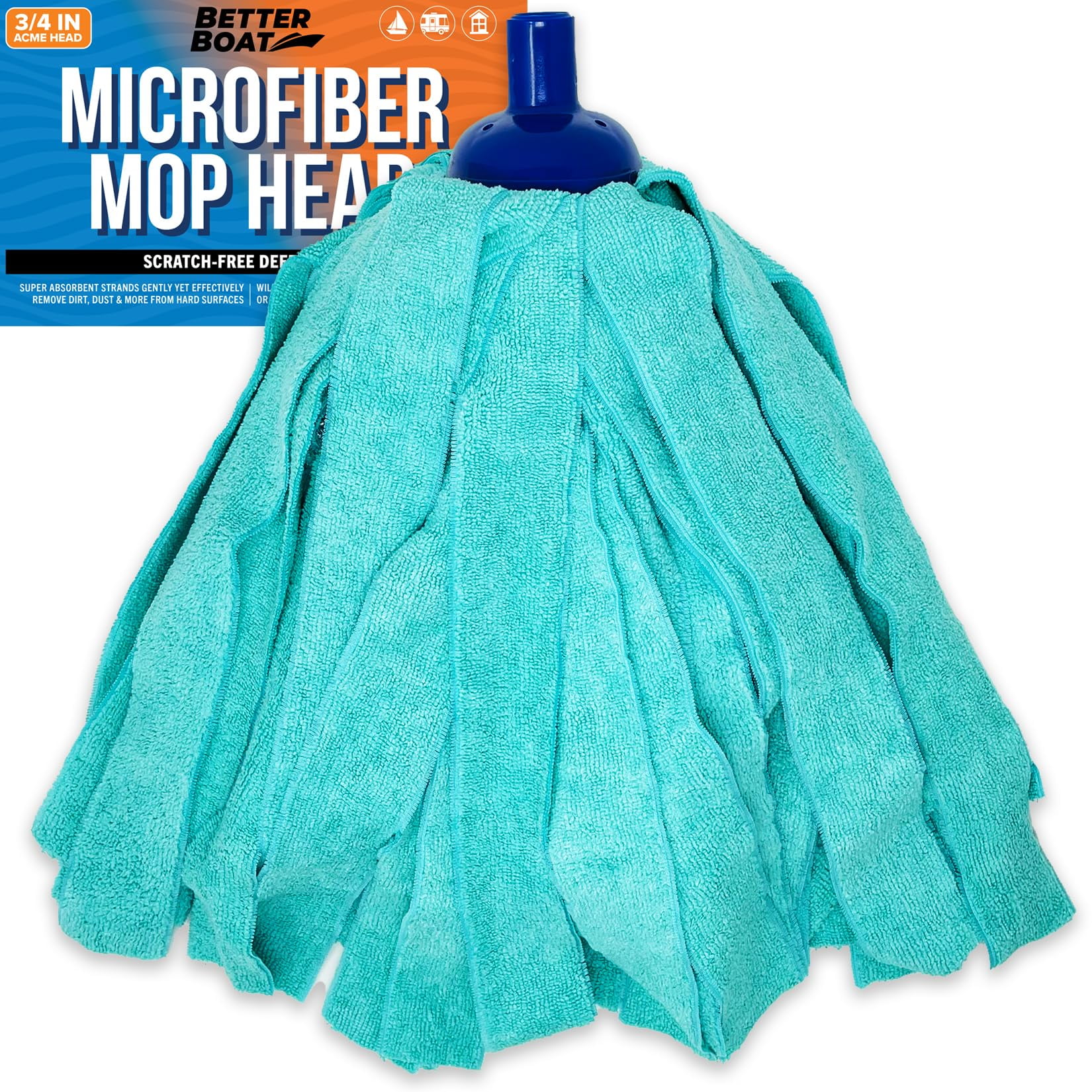 Screw on Microfiber Mop Head Replacement Microfiber Refill Microfiber ...
