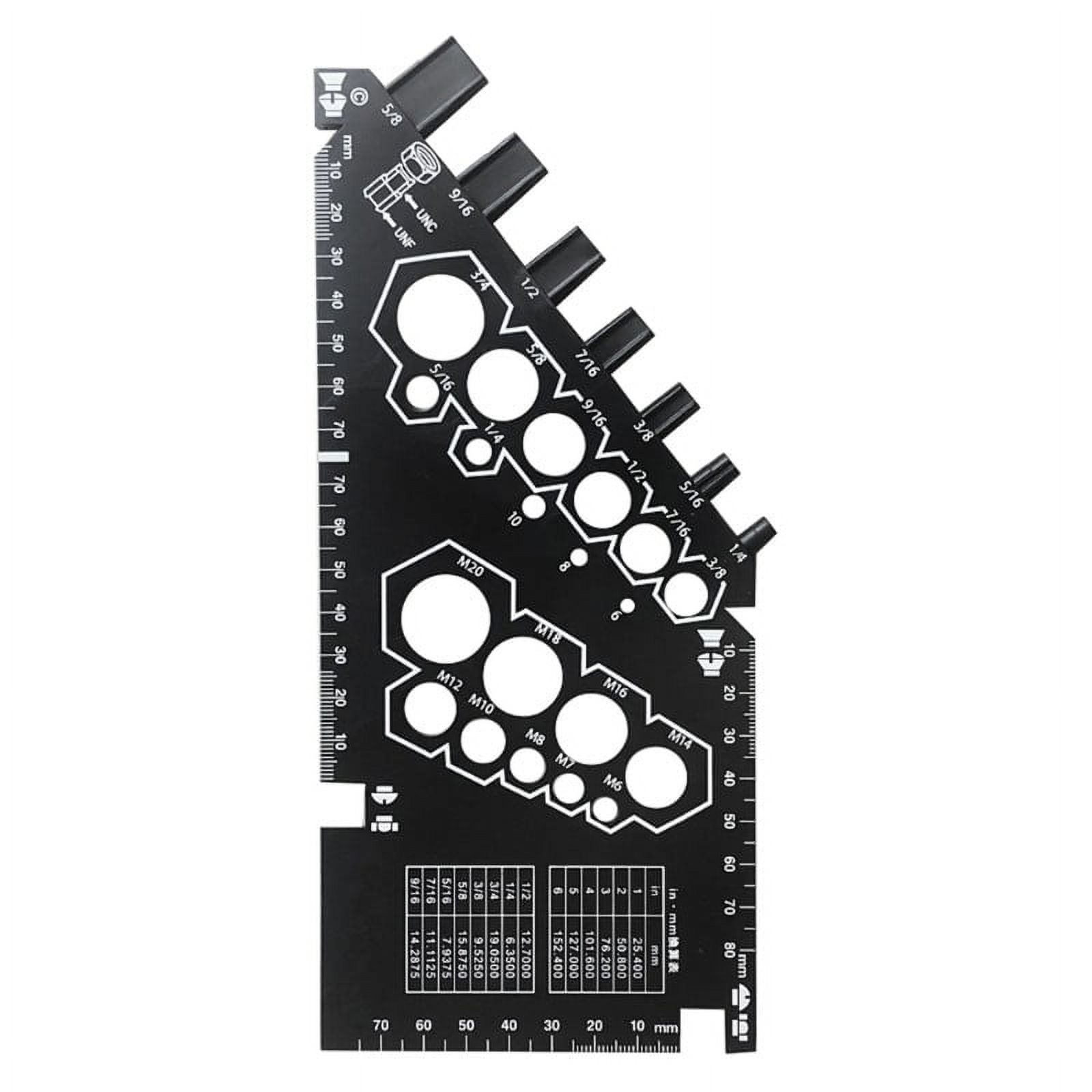 Screw Nut Bolt Drill Bit Thread Pitch Gauge Unc Unf Mm Sae Metric ...