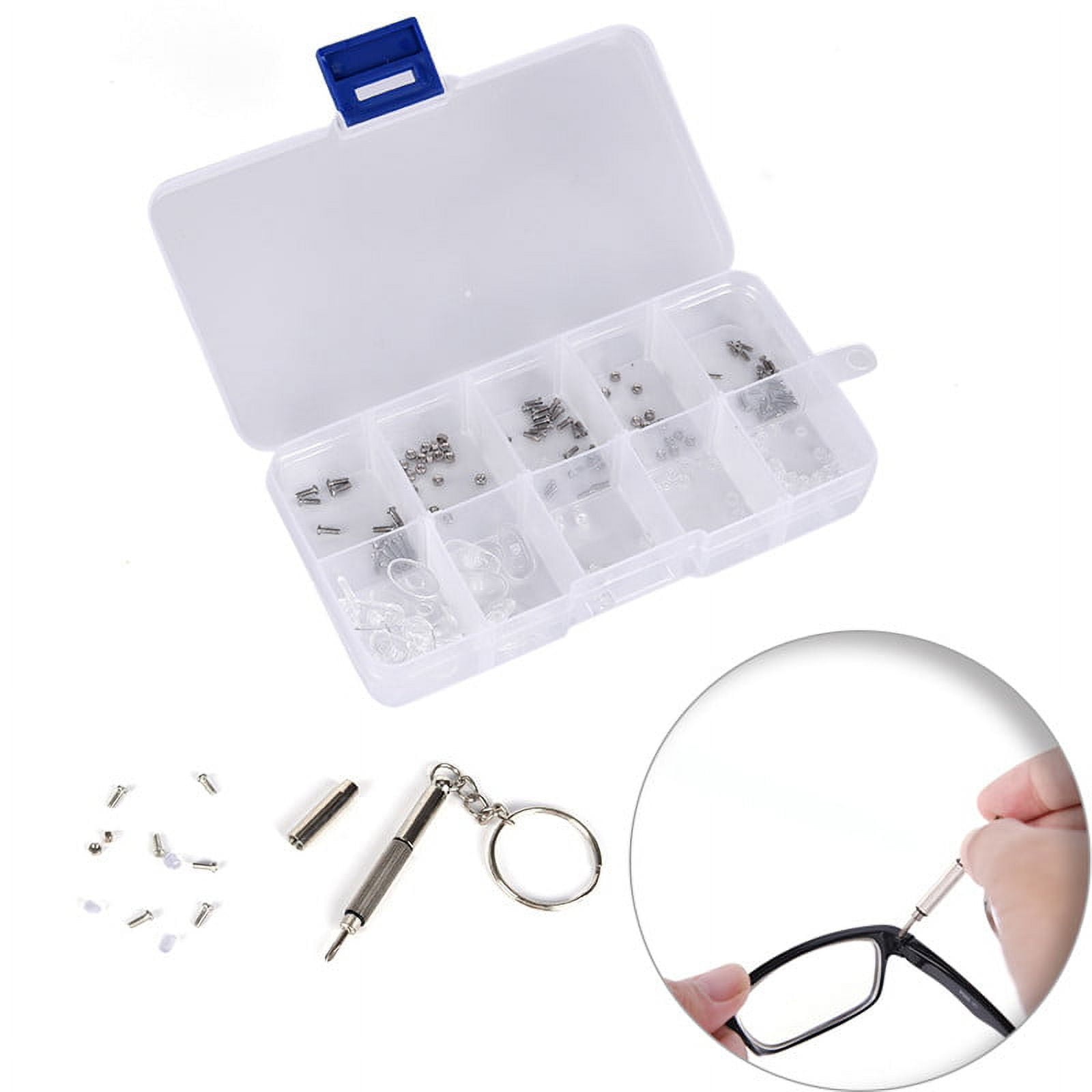 Screw Nut Nose Pad Optical Repair Set Assortment Sunglass Tool Kit For ...