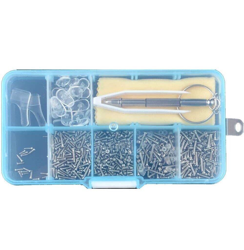 Screw Nut Nose Pad Optical Repair Tool Assorted Kit Set For Eyeglass ...