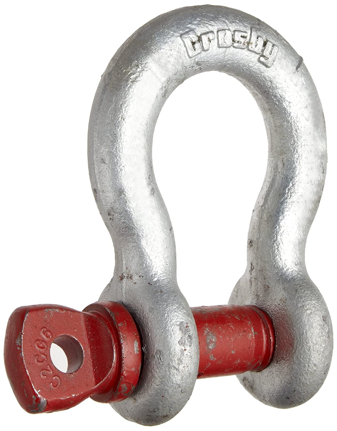 Screw Pin Anchor Shackle Carbon Steel, Galvanized, 6-1/2 Ton WLL, 7/8 ...