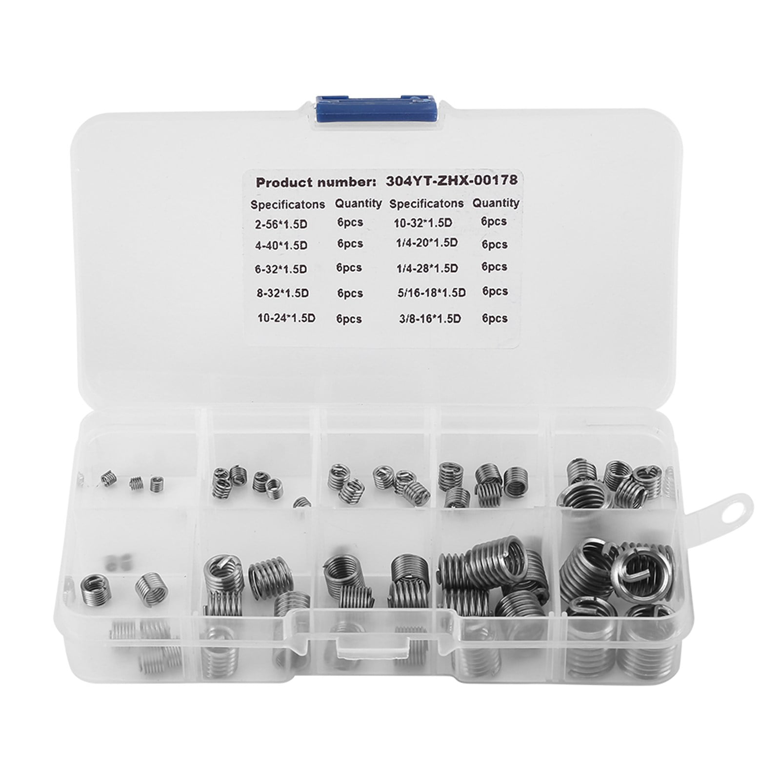 Screw Repair Kit, 60pc Stainless Steel Thread Inserts For Stronger ...