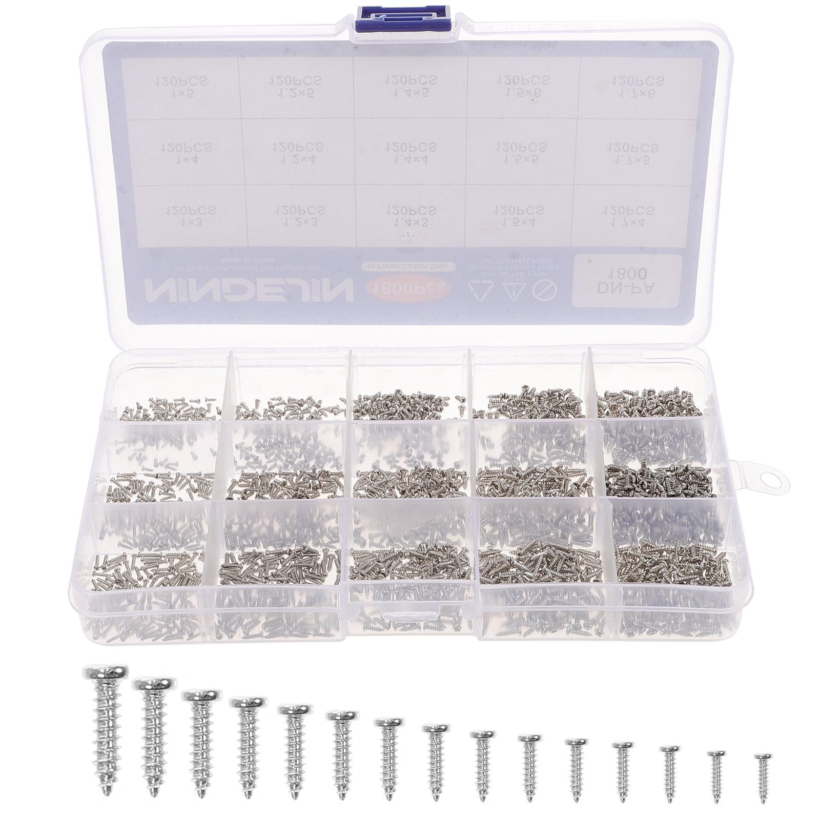 Homoyoyo Silver Self-Tapping Screw Set Carbon Steel 4.8 Grade for DIY ...