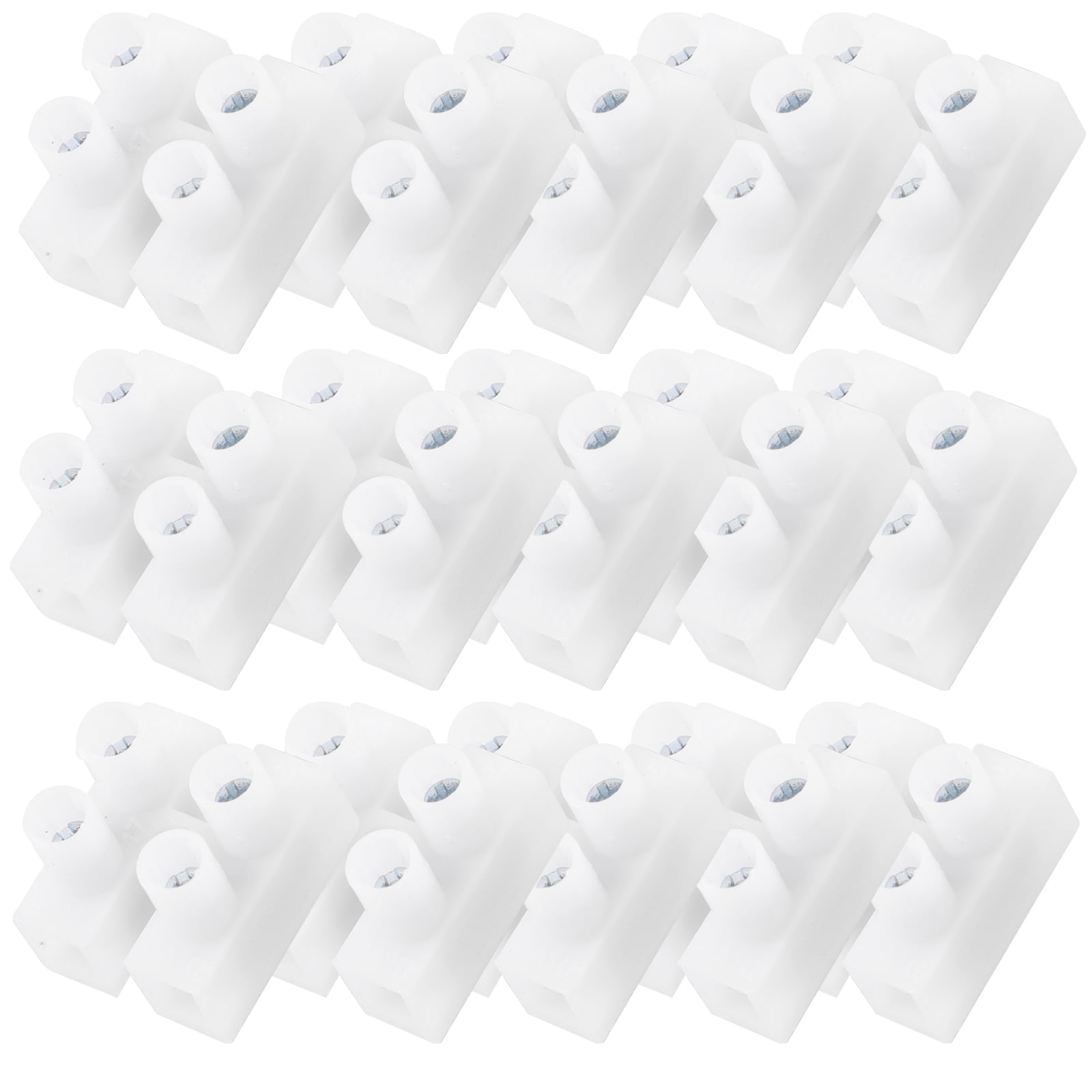 White Quick Connect Electrical Wire Connector 100pcs 2-pin 10a for Wire ...