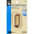 Screw Together Grommet 1/Pkg-Oval - Gold - Walmart.com