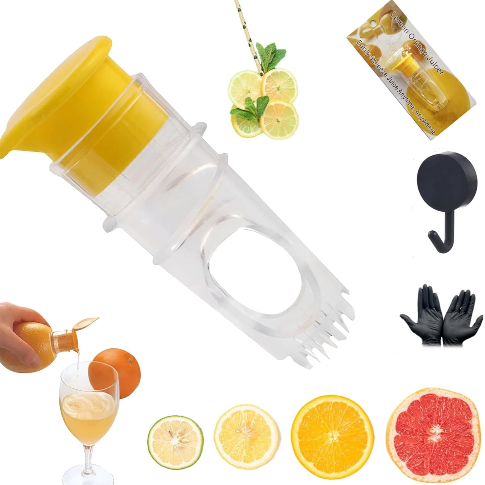 Screw-Top Lemon Squeezer - 2025 Upgraded Lemon Mini Squeezer Screw Top ...