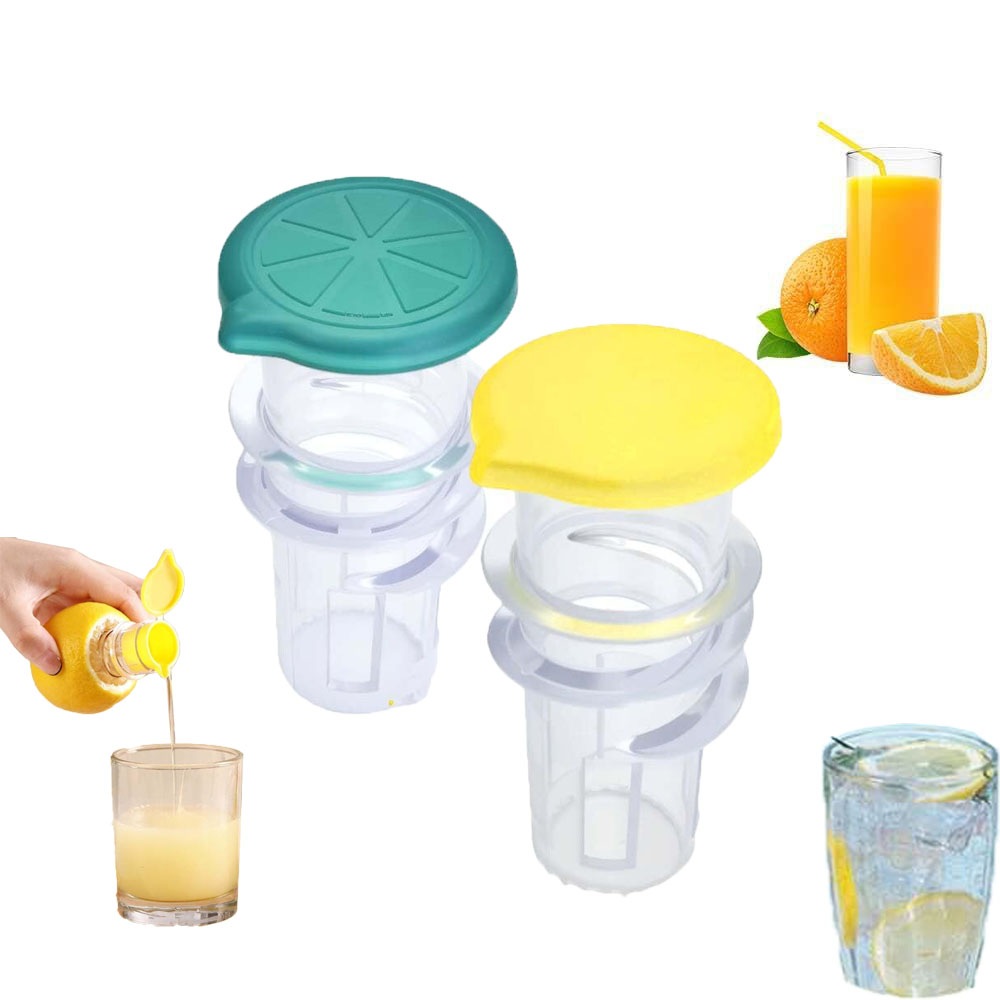 Screw-Top Lemon Squeezer Handheld Citrus Juicer for Lime, Orange, Lemon ...